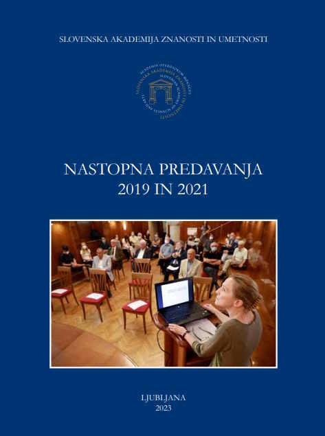 Nastopna predavanja novih izrednih članic in članov Slovenske akademije ...
